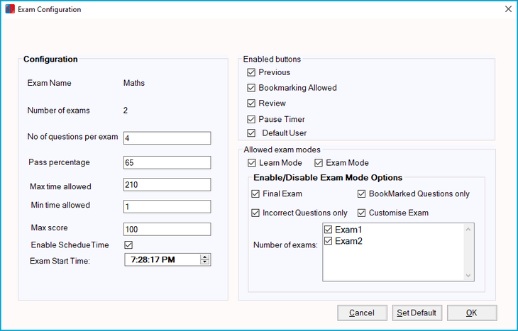 Computer Based Test (CBT) - Exam Engine Module Features