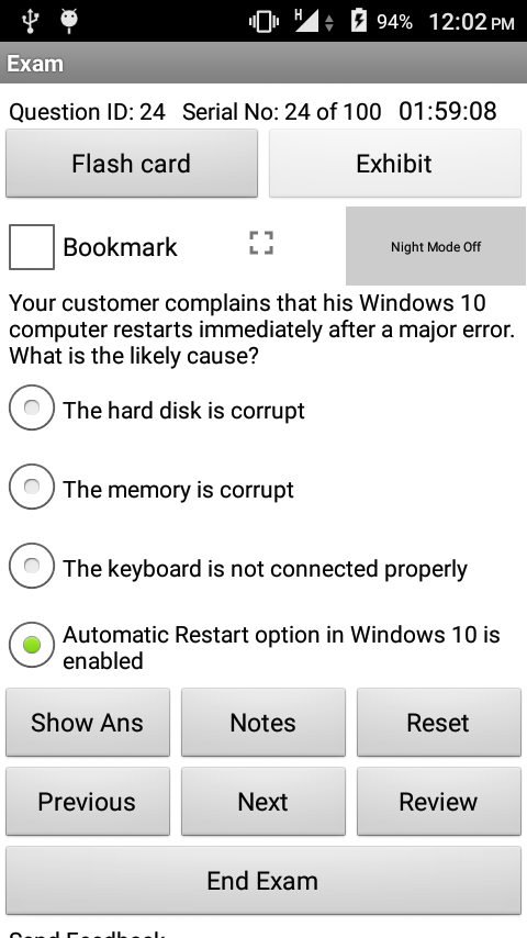 CompTIA A+ Core 2 Practice Test Android App
