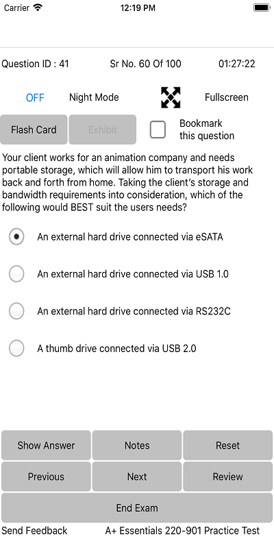 CompTIA A+ Certification Practice Tests iOS App